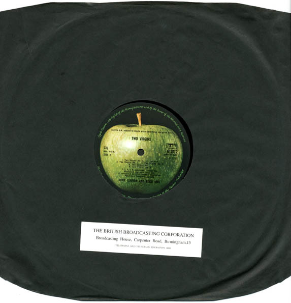 UNFINISHED MUSIC No. 1: TWO VIRGINS by John Lennon and Yoko Ono